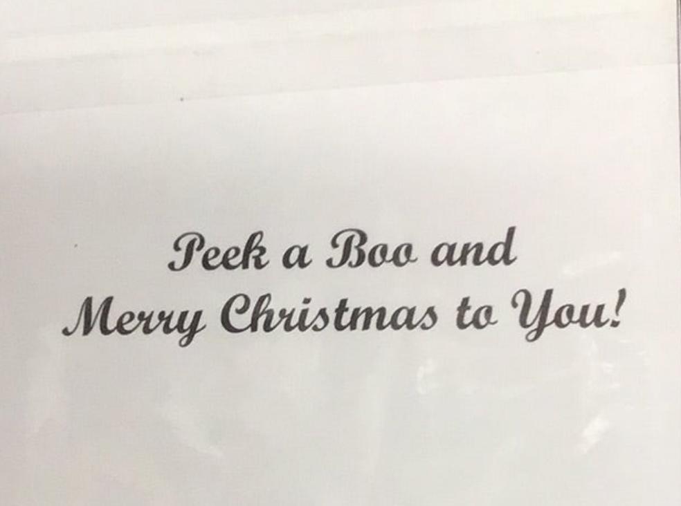 CJ Brown “Peek a Boo” Christmas Card – Horse Creek Outfitters