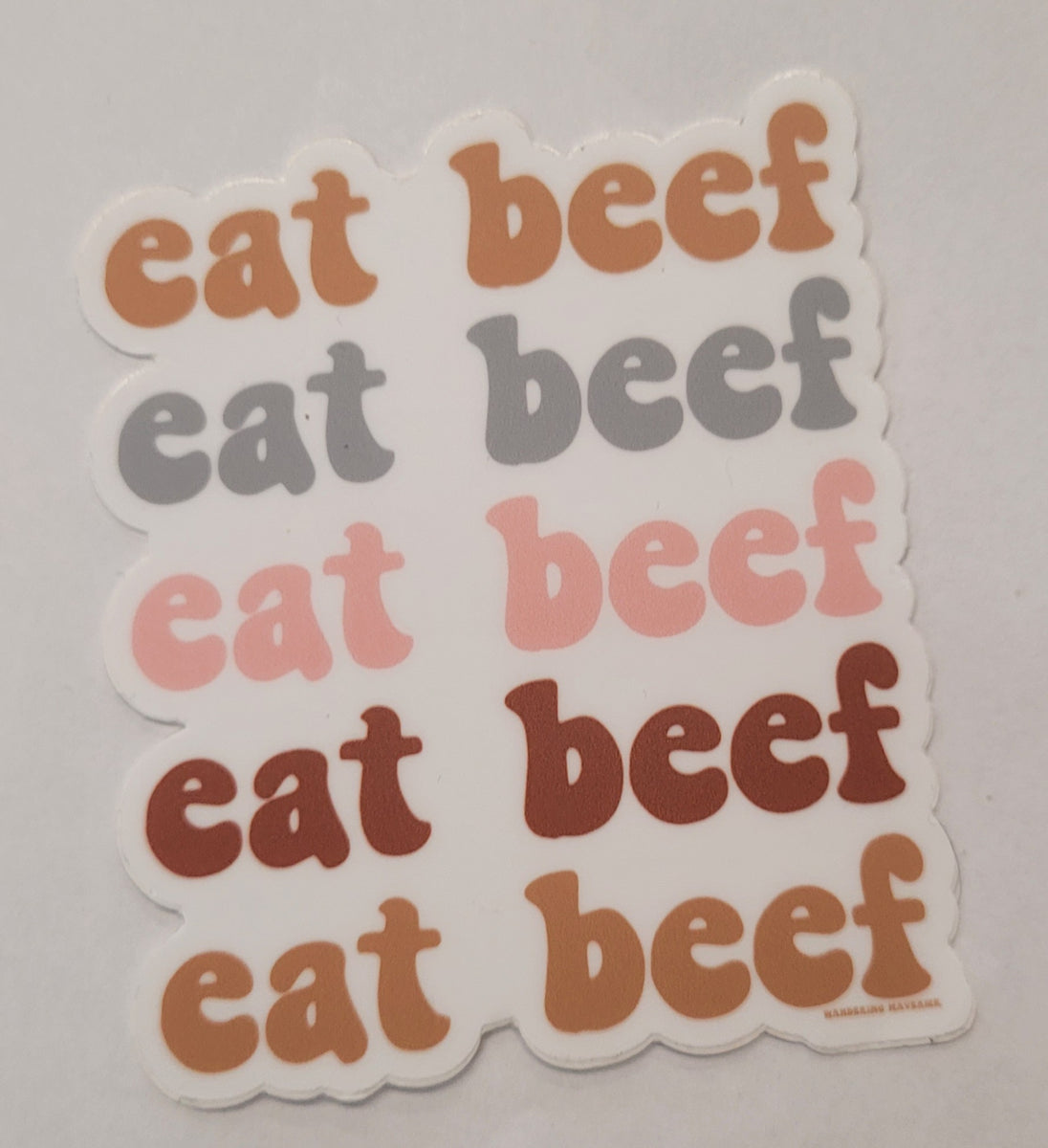 Groovy Eat Beef Sticker – Horse Creek Outfitters