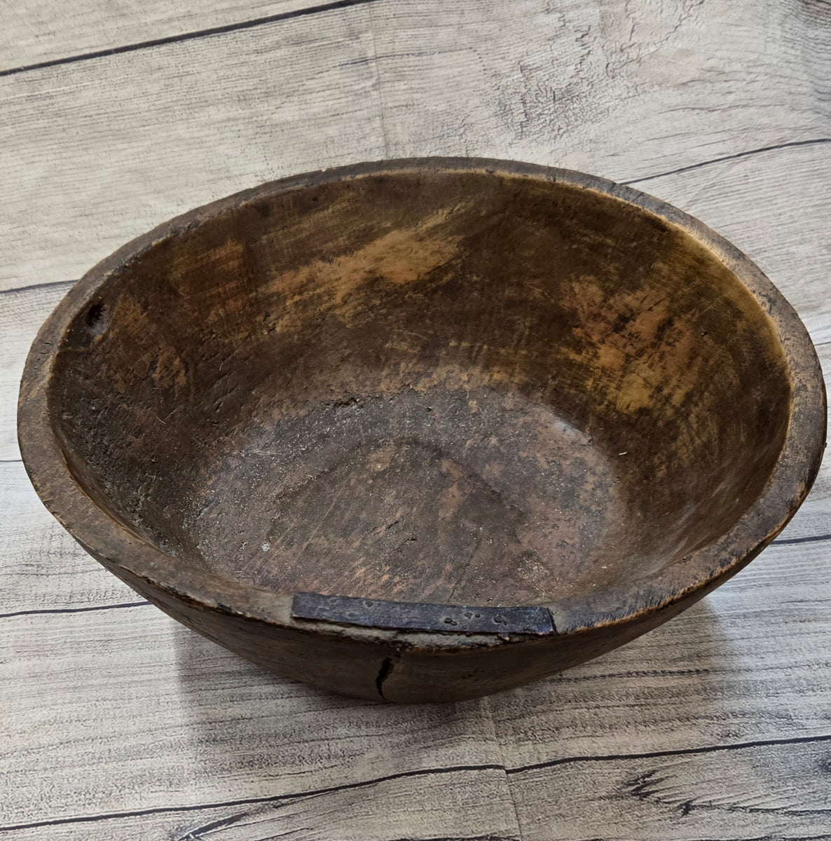 Large Round Wooden Bowl – Horse Creek Outfitters