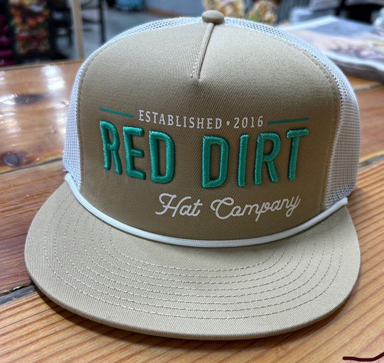 Red Dirt Khaki & Turquoise Rope Cap – Horse Creek Outfitters