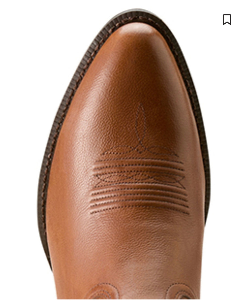 Ariat Men’s Heritage R Toe Boot-Cognac – Horse Creek Outfitters