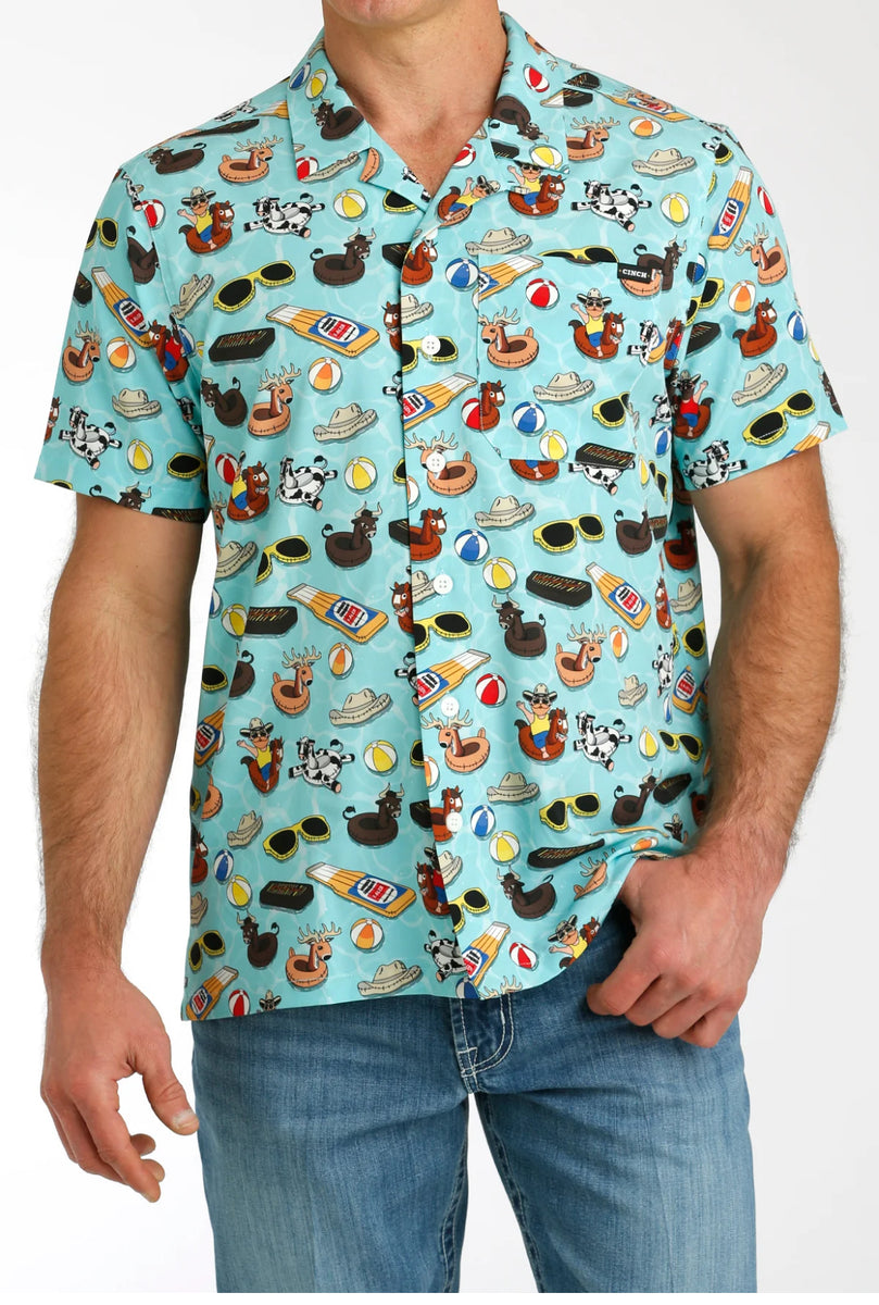 Cinch Men’s Pool Float Print Shirt – Horse Creek Outfitters