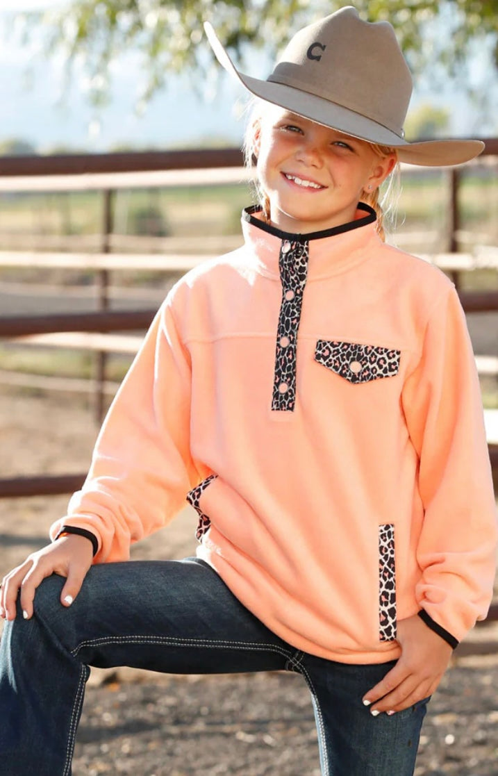 Cinch Girl's Polar Fleece Peach Pullover – Horse Creek Outfitters