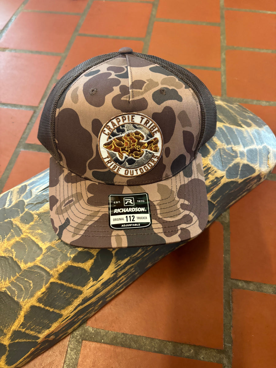 Tribe Outdoors Camo Crappie Tribe Cap – Horse Creek Outfitters