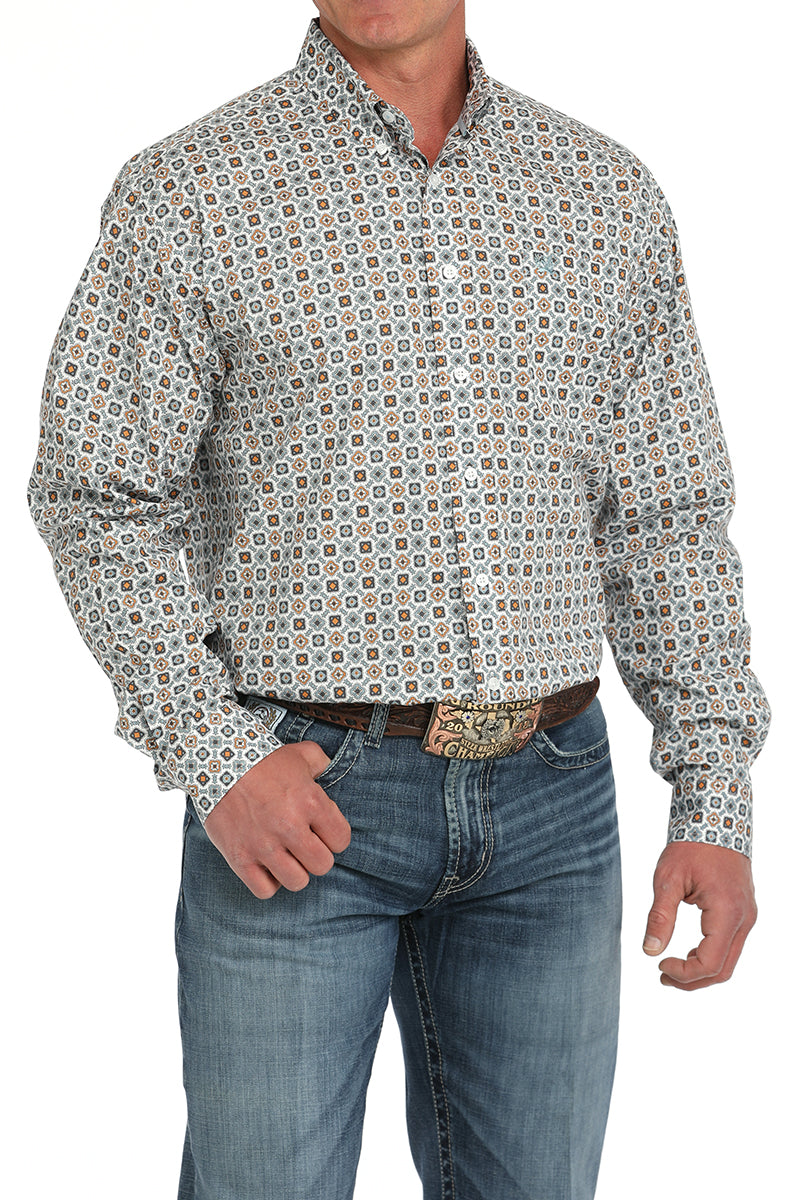 Cinch Men's White Geo Print Shirt – Horse Creek Outfitters