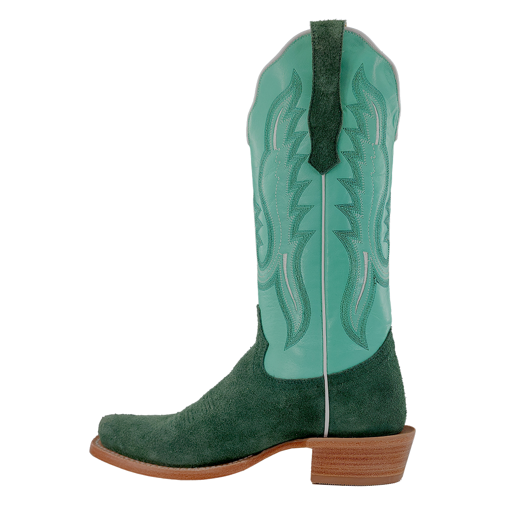 R. Watson Women’s Teal Rough Out Boot – Horse Creek Outfitters
