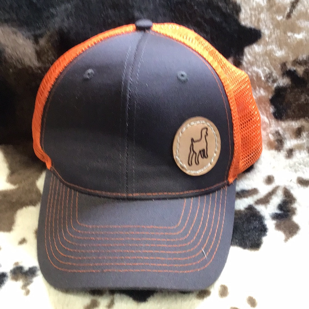 Gray & Orange Goat Cap – Horse Creek Outfitters