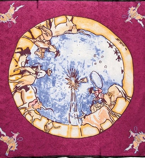 Raspberry Windmill Wild Rag – Horse Creek Outfitters