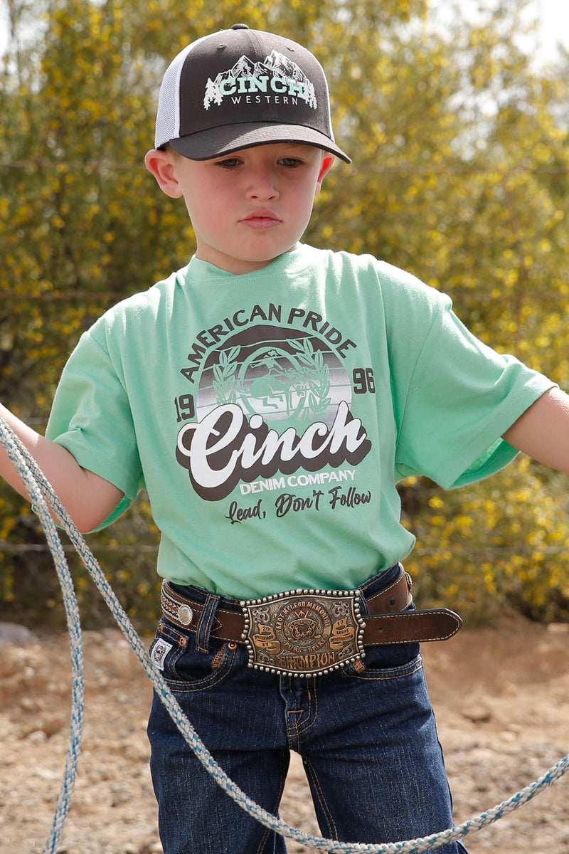 Cinch Boy's American Pride Green Tee – Horse Creek Outfitters