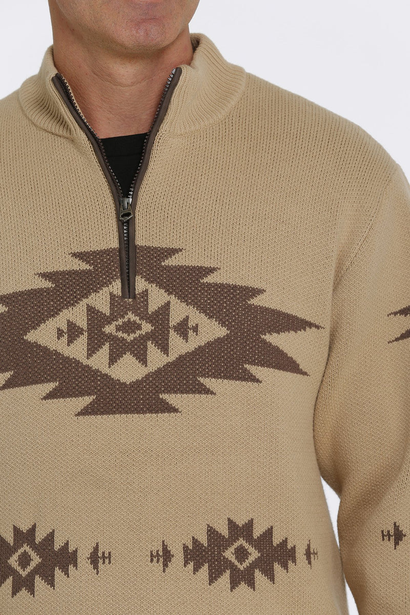Cinch Men’s 1/4 Zip Aztec Print Pullover Sweater – Horse Creek Outfitters
